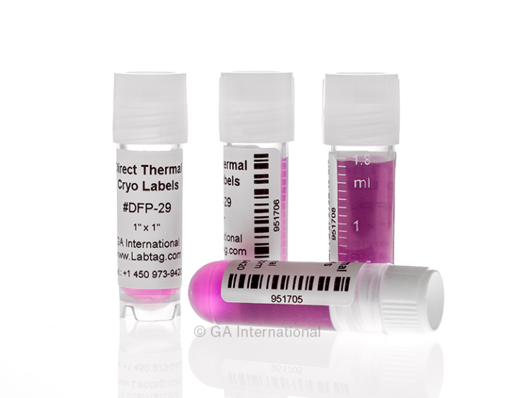 Cryogenic Direct Thermal Labels - 1" x 1" #DFP-29 - LabTAG Laboratory ...