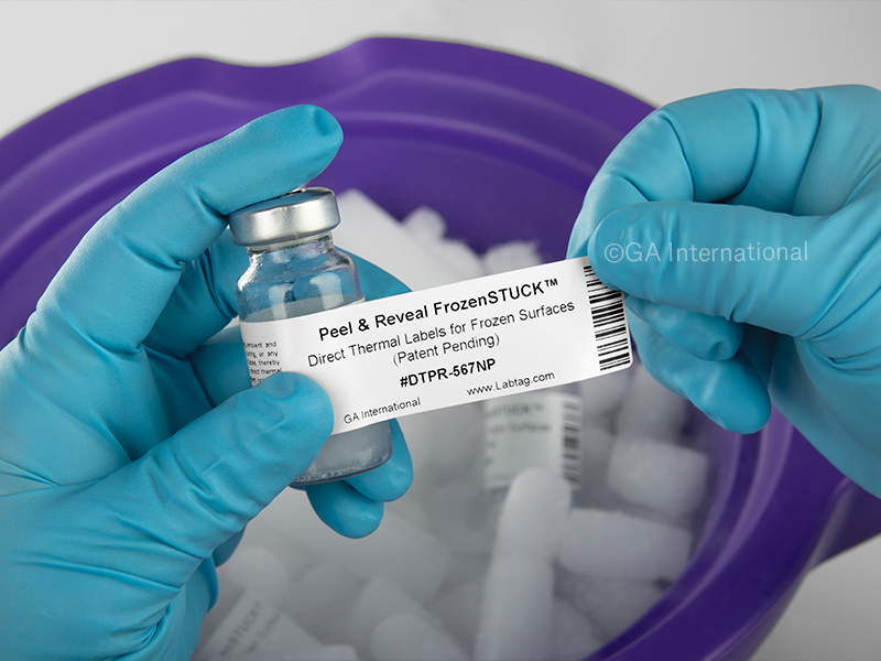 Direct Thermal Labels for Frozen Surfaces, Patent Pending - 0.9" x 7.87" #DTPR-567NP - LabTAG ...