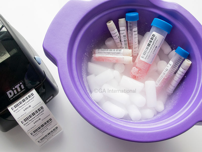 Direct Thermal Cryo Labels for Frozen Vials and Surfaces - 2'' x 1 ...