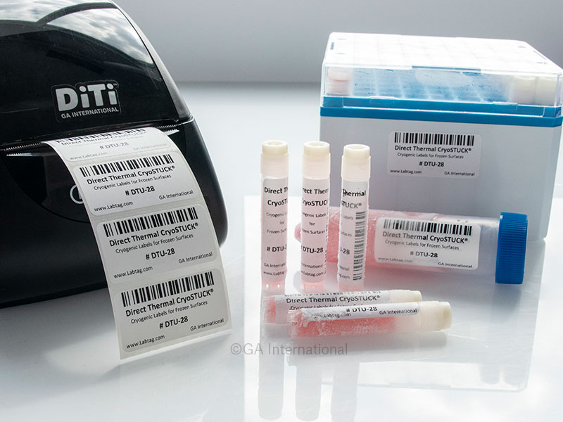 Direct Thermal Cryo Labels for Frozen Vials and Surfaces - 2'' x 1 ...
