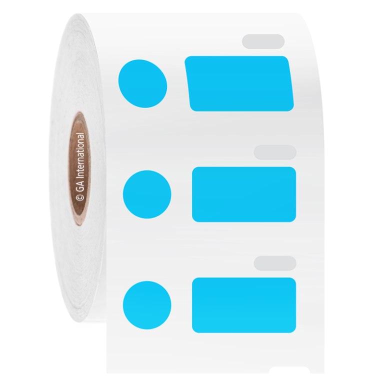 DYMO-Compatible Cryogenic Labels - 0.94" x 0.5" + 0.437" Circle #EC1F ...