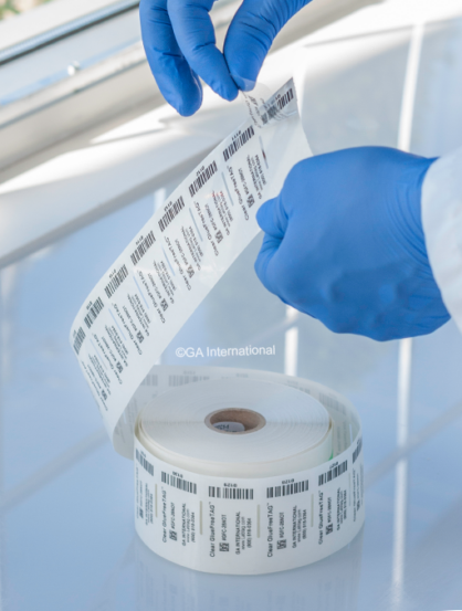 Clear Static Cling Labels - 2" x 1" #GFC-28NOT - LabTAG Laboratory Labels