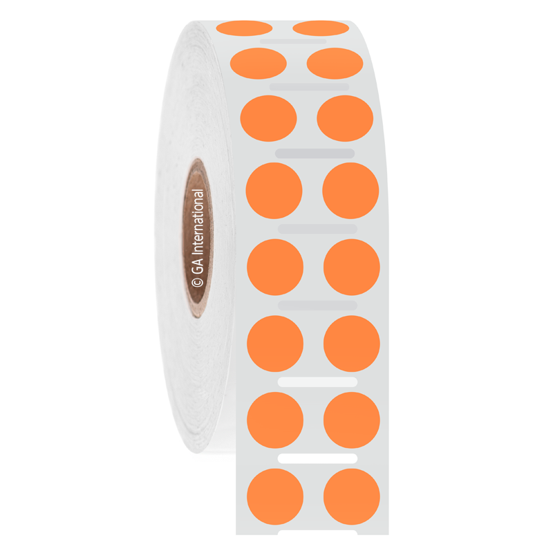 Paper Labels for Thermal-Transfer Printers – 0.354" Circle #GPB-61NPNOT ...