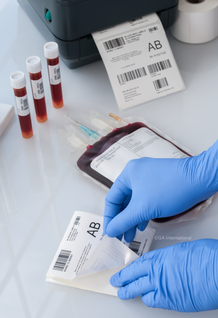 Blood Bag Secondary Multi Part Labels 3 875 X 3 875 H FJT 296 Blood Bag Secondary Multi Part Labels 3 875 X 3 875 H FJT 296
