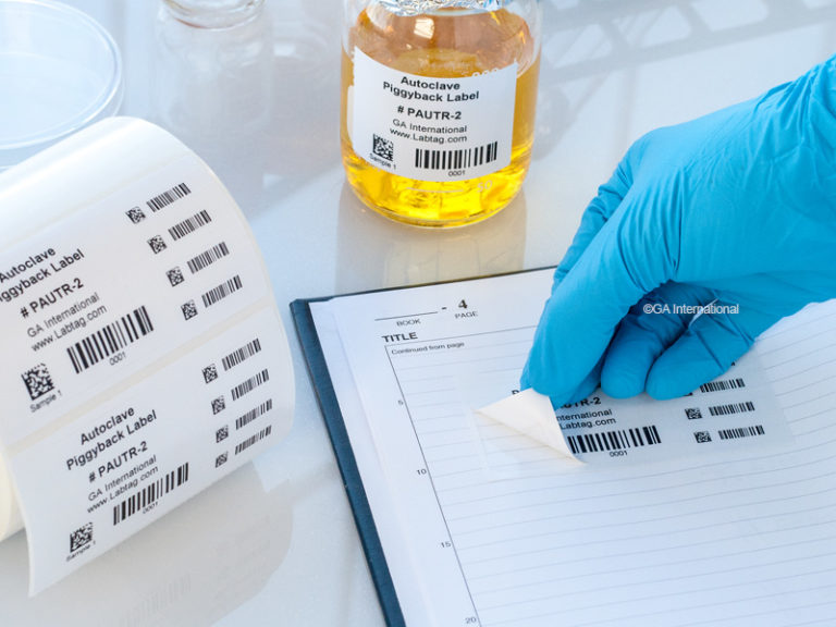 Autoclave Piggyback Labels - 4" x 2" #PAUTR-2 - LabTAG Laboratory Labels