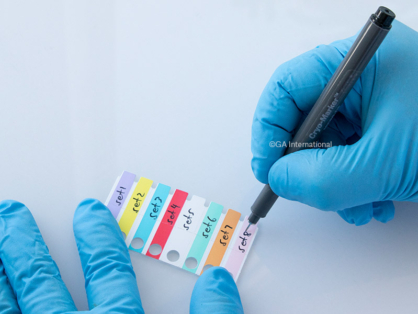 Non-Adhesive Thermal-Transfer Tags for High-Profile PCR Tubes & Tube ...