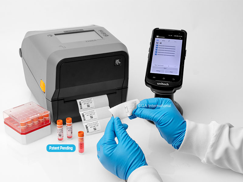 Wrap-Around Cryogenic RFID Thermal-Transfer Labels - 1.34" x 1" + 1.38 ...