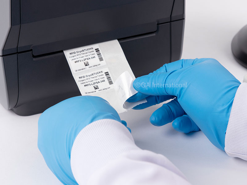 Cryogenic Thermal-Transfer RFID Labels for Frozen Tubes & Vials - 1.25 ...
