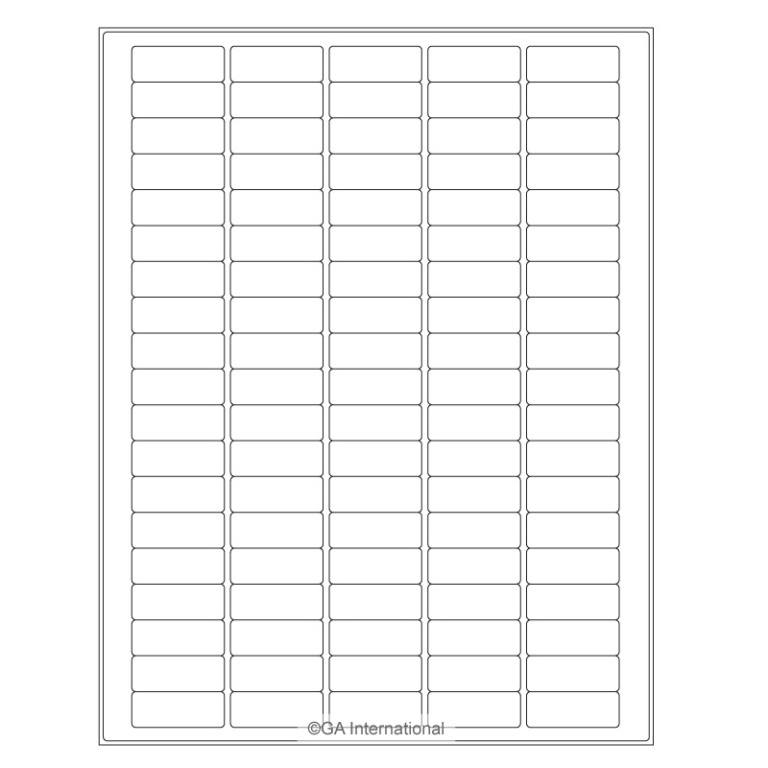 US Letter Label Templates - LabTAG