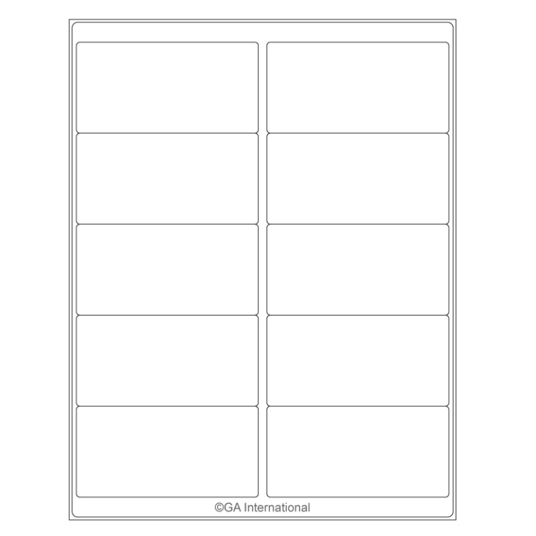 US Letter Label Templates - LabTAG