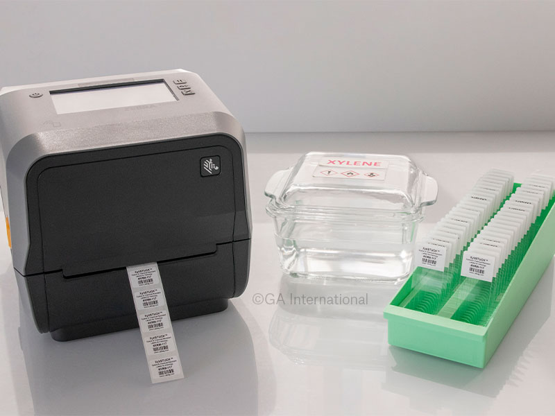 Xylene & Chemical-Resistant Labels for Histology- 0.866" x 0.59" (24hr ...