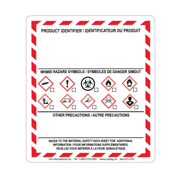 CYTOTOXIC Warning Labels - 1" x 1.5" #L-001-1P Permanent - LabTAG ...