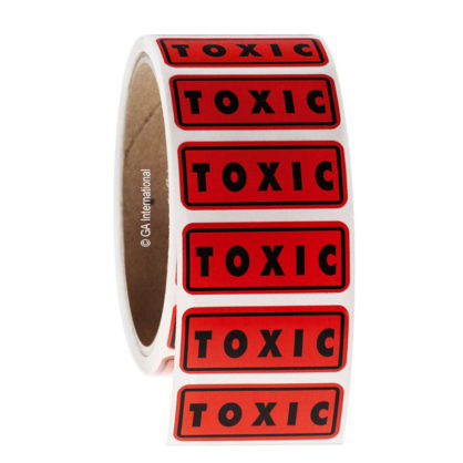 TOXIC Warning Labels - 1.75" x 0.75" #WL-001-0.25P - LabTAG Laboratory ...