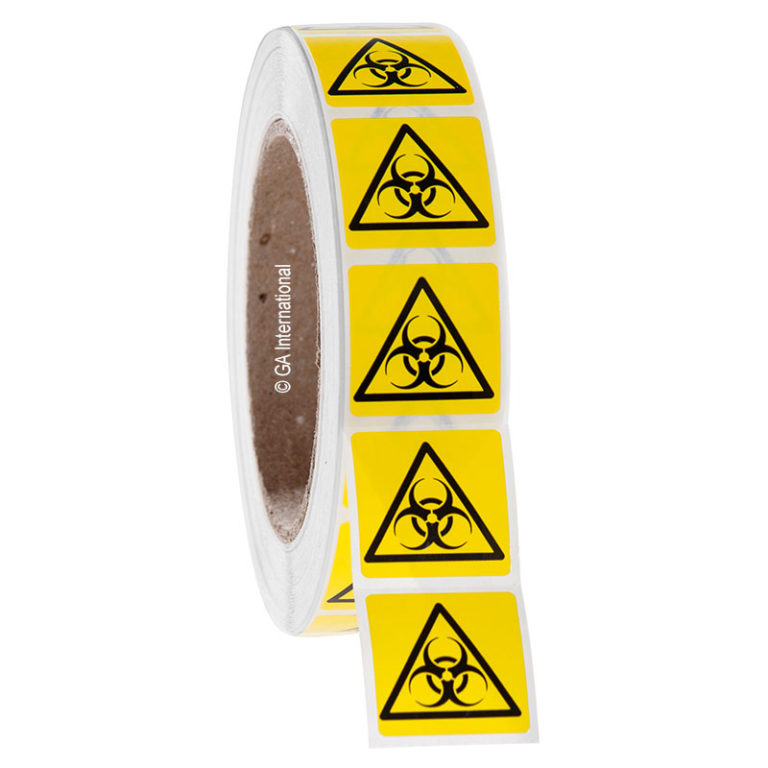 CYTOTOXIC Warning Labels - 2" x 2" #L-002-1R - LabTAG Laboratory Labels